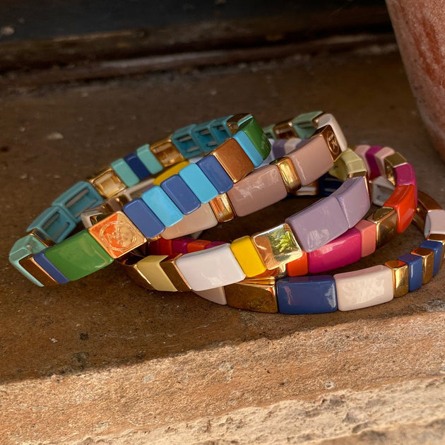 Enamel Tiles Bracelet - Multiple Colours – TADDesign